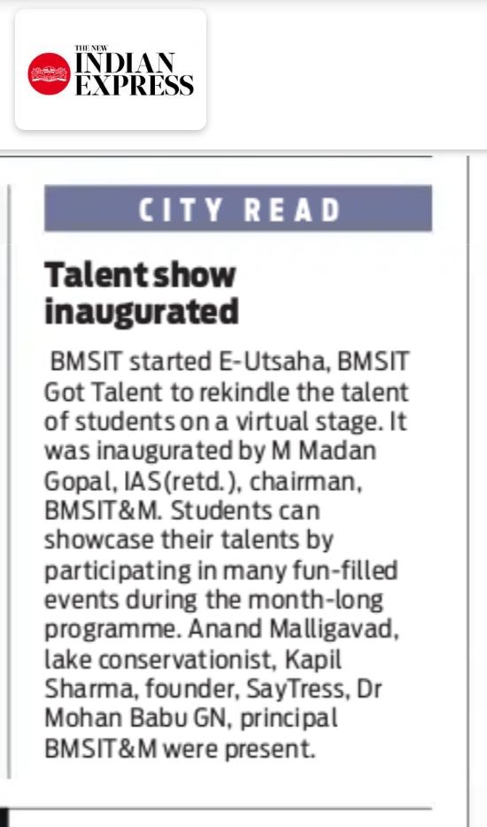 BMS Institute of Technology and Management