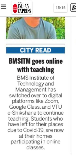 BMS Institute of Technology and Management